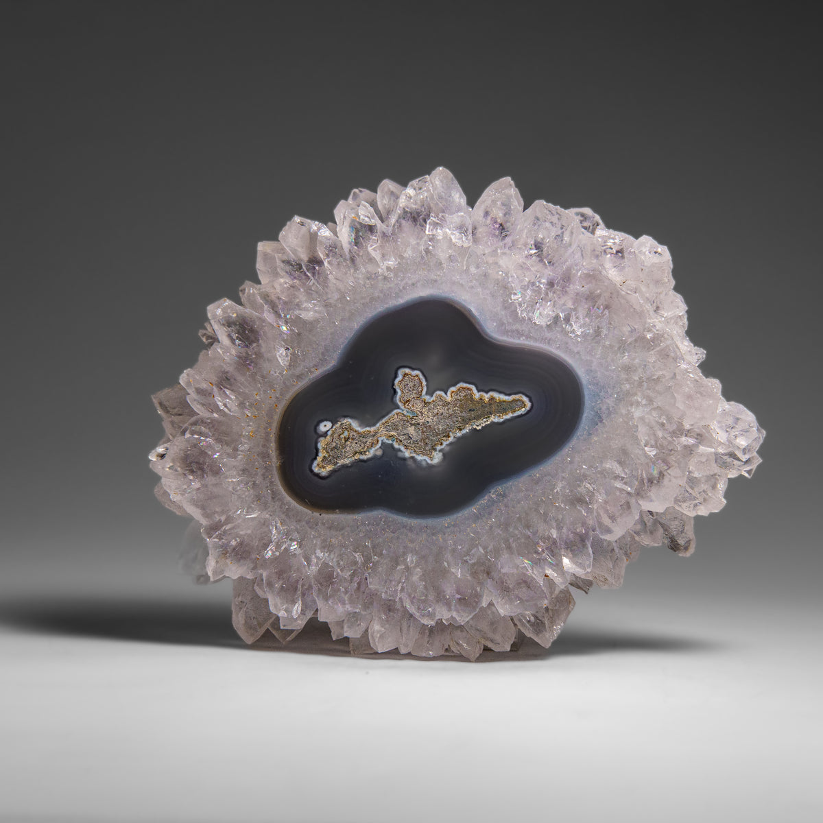 Quartz Stalactite Slice from Uruguay (351 grams) — Astro Gallery of Gems