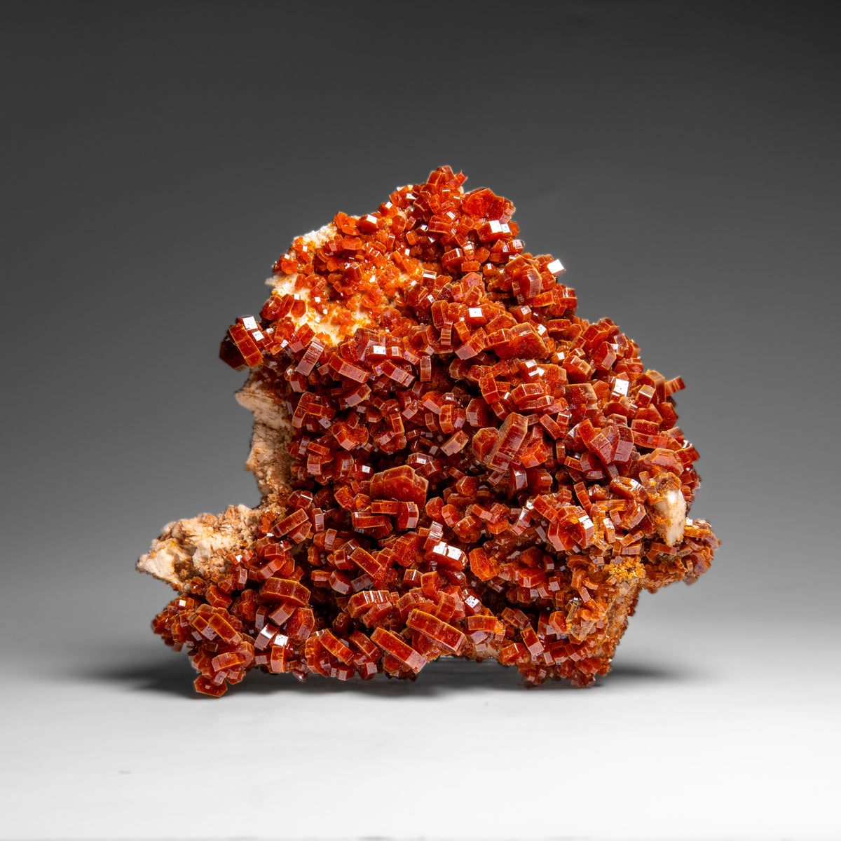 Vanadinite Crystal Cluster on Matrix from Morocco (597.6 grams) — Astro ...