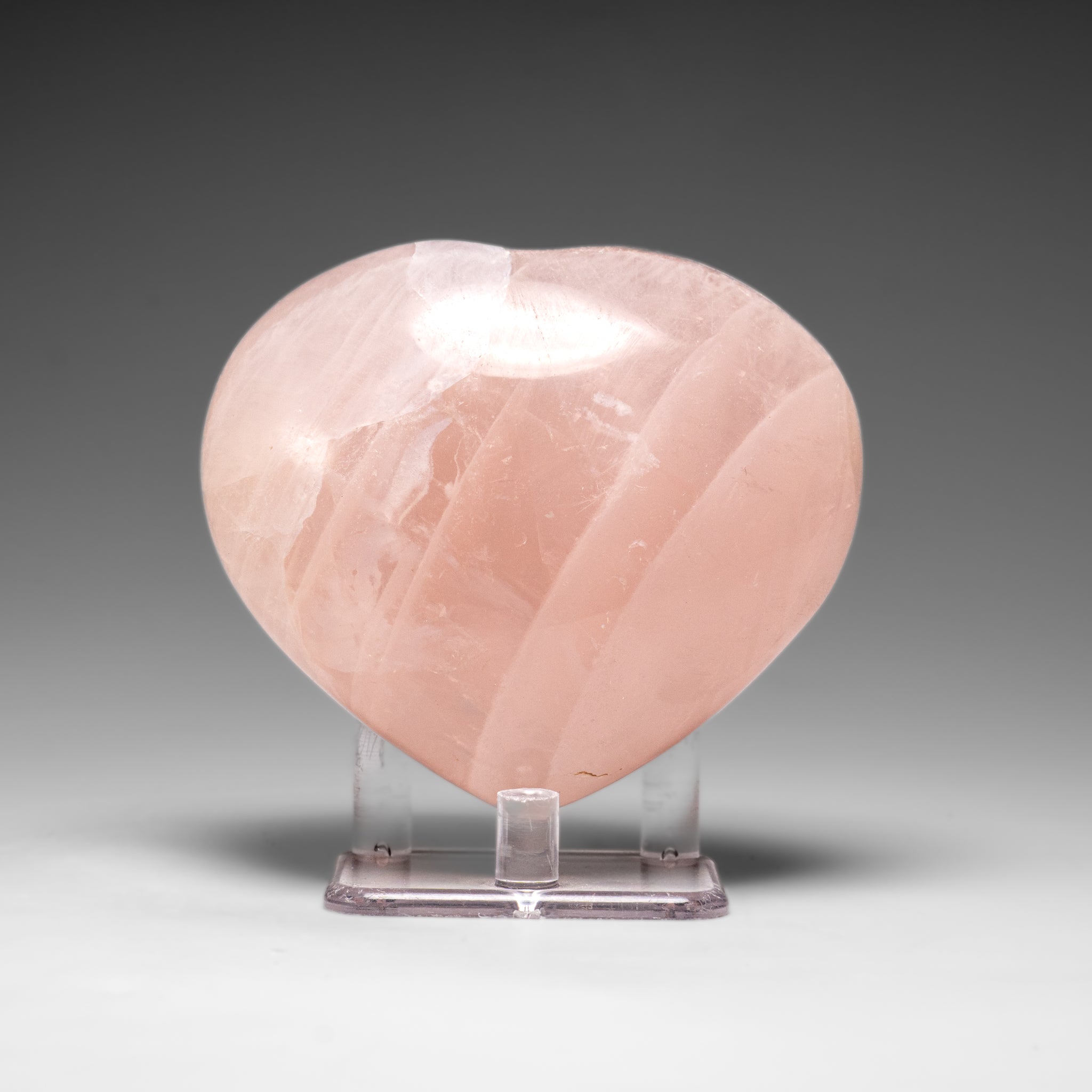 Genuine Polished Rose Quartz Heart from Brazil (368.7 grams) — Astro ...