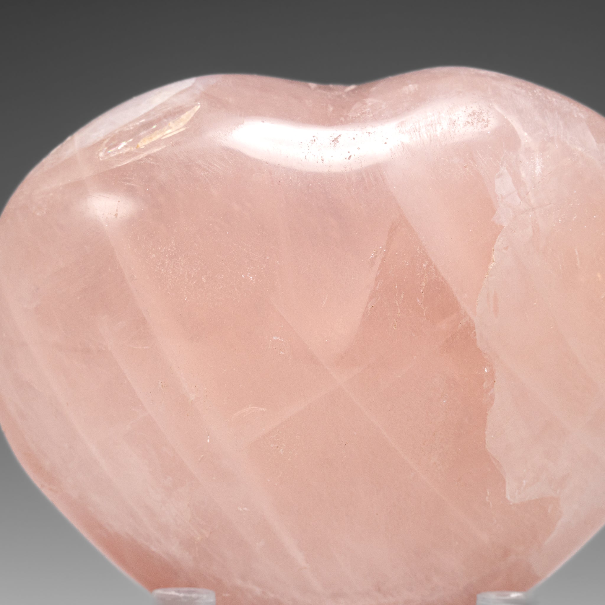 Genuine Polished Rose Quartz Heart from Brazil (368.7 grams) — Astro ...