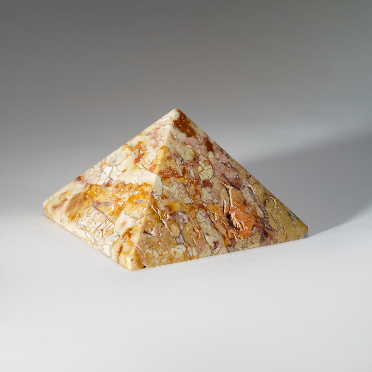 Polished Picture Jasper Pyramid from Madagascar (1.5 lbs) — Astro ...