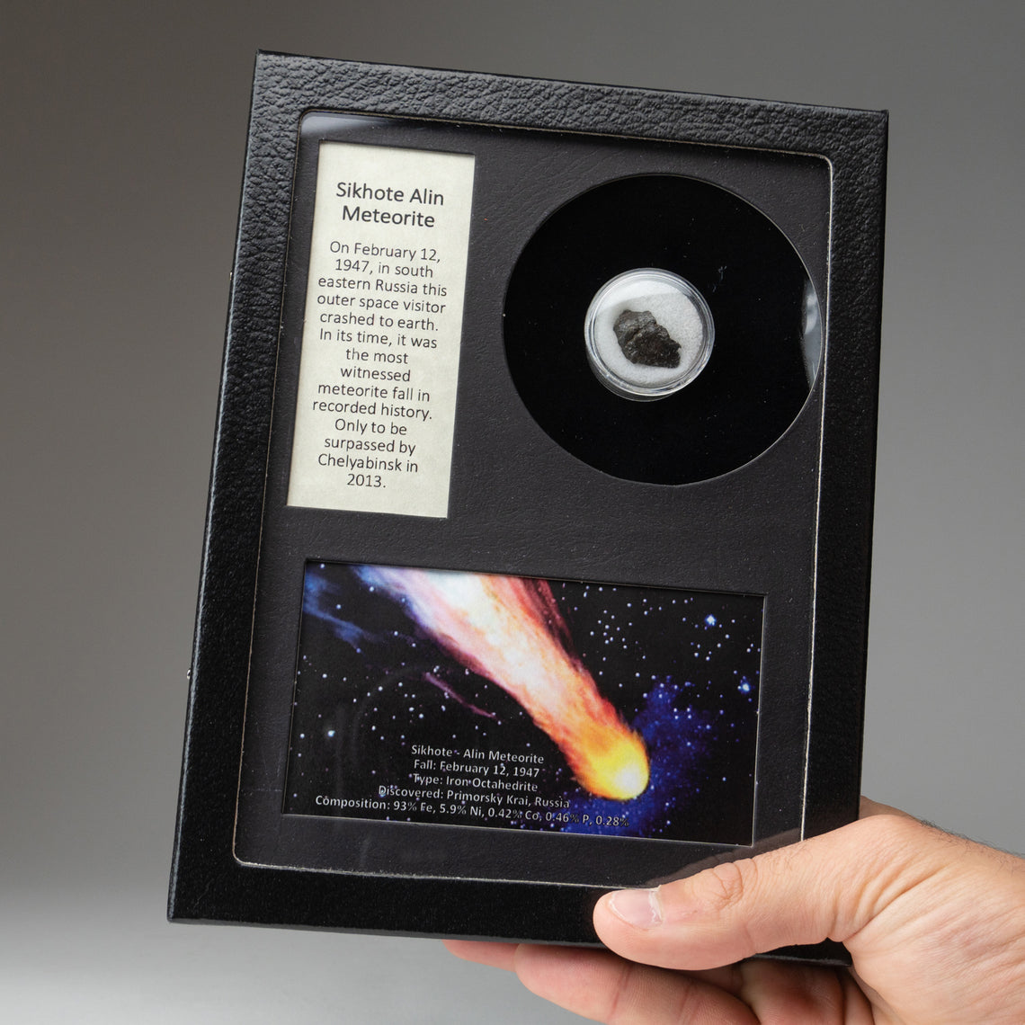 Meteorites in Display Cases — Astro Gallery of Gems