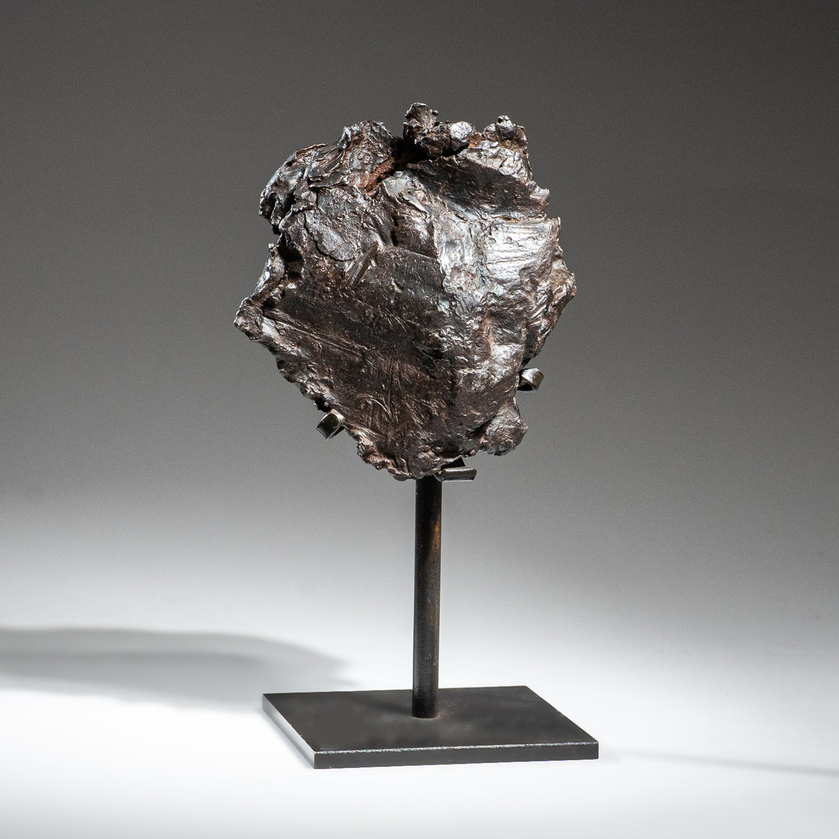 Genuine Natural Sikhote-Alin Meteorite on Metal Stand (6.5 lbs) — Astro ...