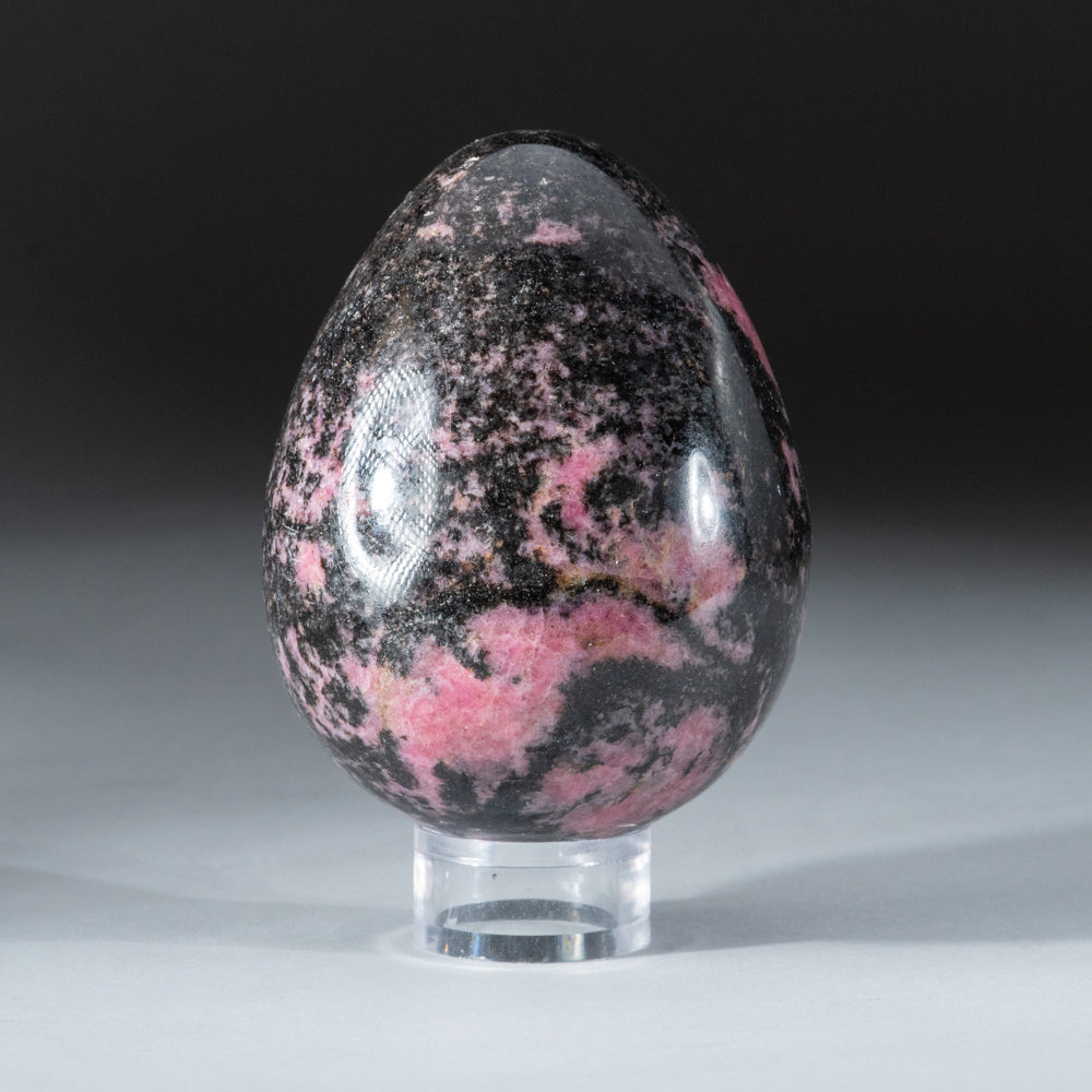 Polished Imperial Rhodonite Egg from Madagascar (456 grams) — Astro ...